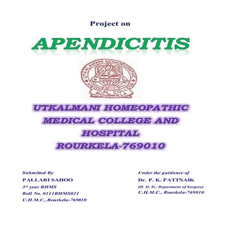 Appendicitis | DOCX