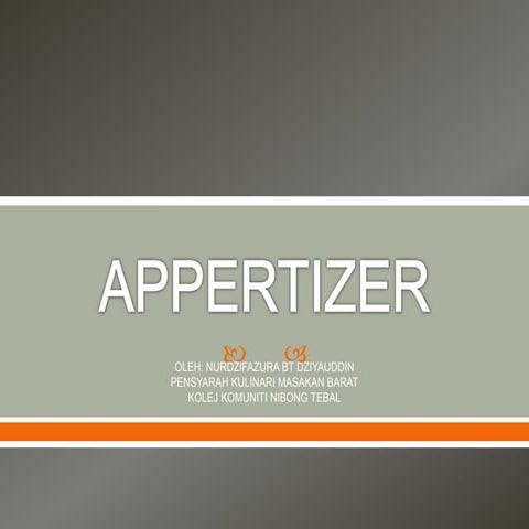 Appetizer | PPT