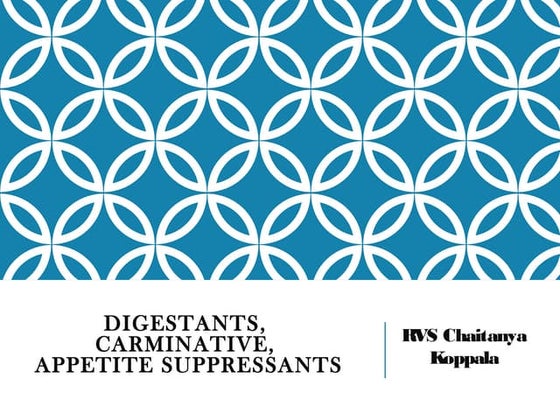Digestants and Carminatives | PPTX