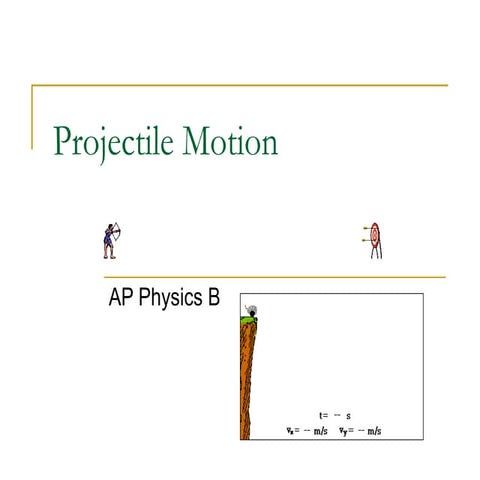 PROJECTILE MOTION-Horizontal and Vertical | PPTX