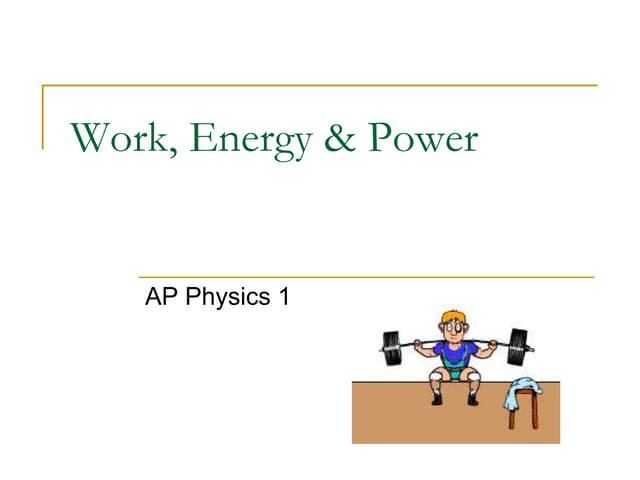 Ppt on work energy and power class xi science | PPT