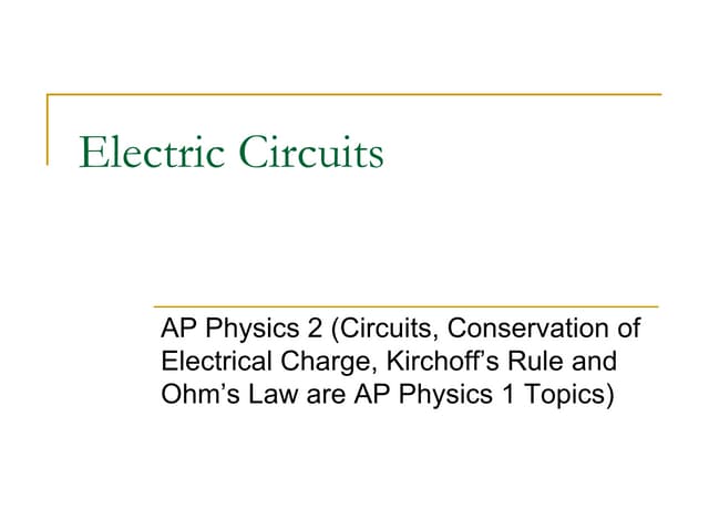 Series and Parallel Circuits | PPT