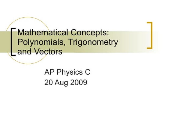 1.1 vectors | PPTX | Physics | Science