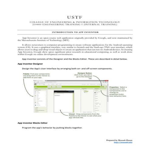 Android Applications development Using APP inventor | PDF