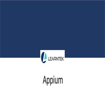 Appium | PDF