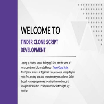 Appkodes Tinder Clone Script with Customisable Solutions.pptx