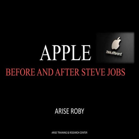 Apple before and after steve jobs - arise roby | PPSX