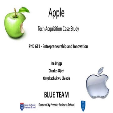 Apple - Tech Aquisitions | PPT