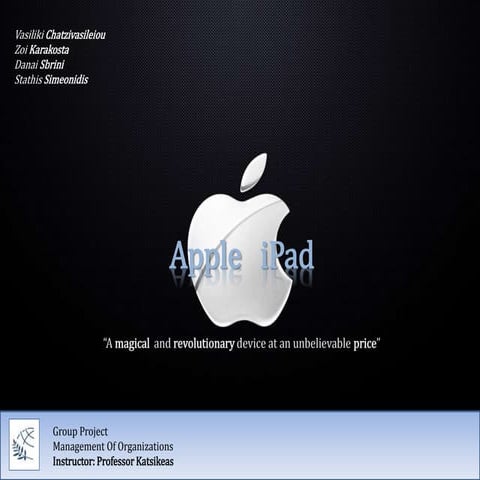 Apple iPad Business Plan | PPTX