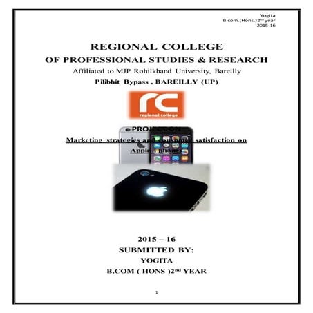 Apple case study presentation dinesh