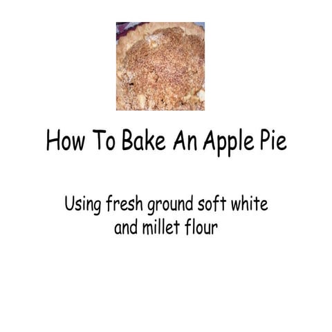 Apple Pie Baking Presentation | PPT