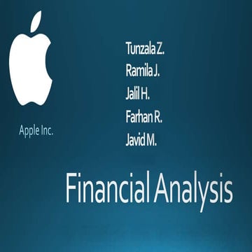 Apple Financial Analysis 2013-2014 | PPTX