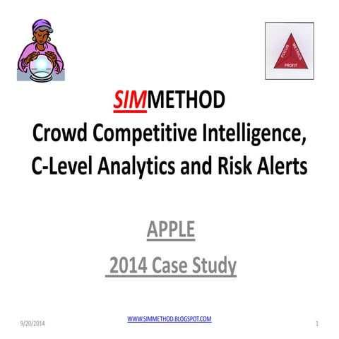 Apple 2014, crowd competitive intelligence, clevel analytics and risk ...