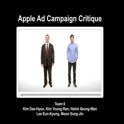 Apple Ad Campaign Critique | PPTX