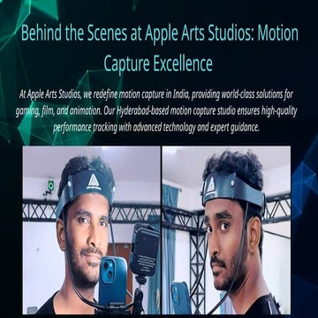 Apple Arts Studios The Motion Capture Excellence | PPTX