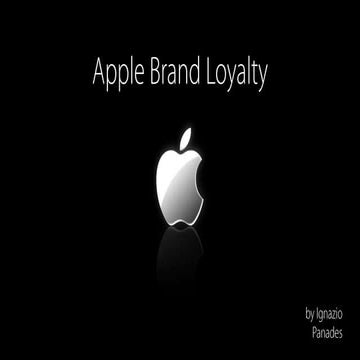 Apple brand loyalty | PPT