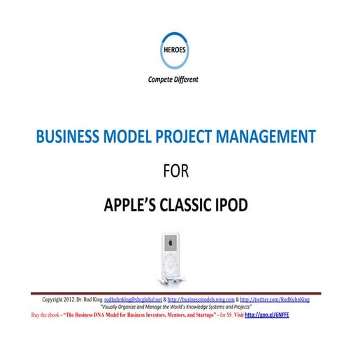 Business Model Project Management for APPLE'S Classic iPod | PDF