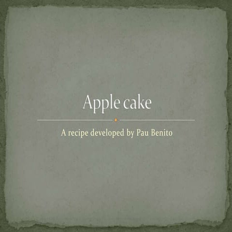 Apple cake | PPT