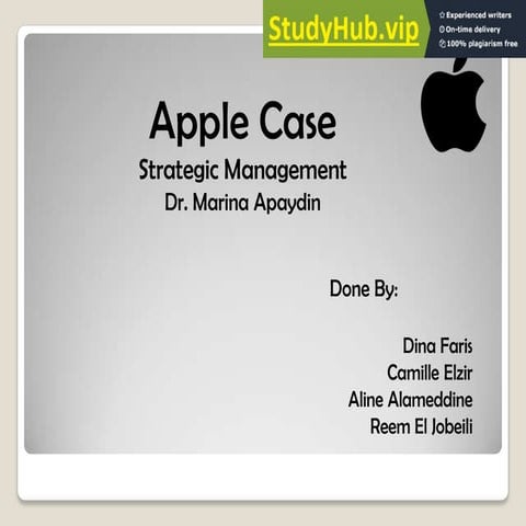 Apple Case A Presentation | PDF
