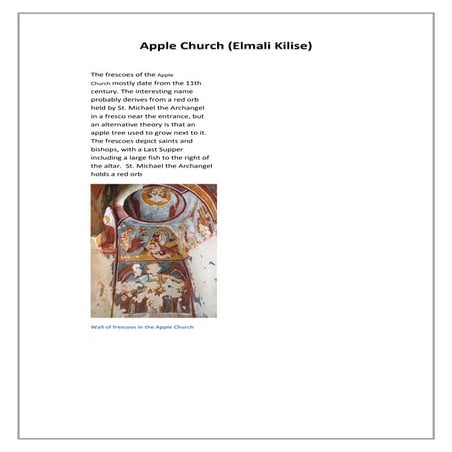 Apple church (Elmali kilise) | DOC