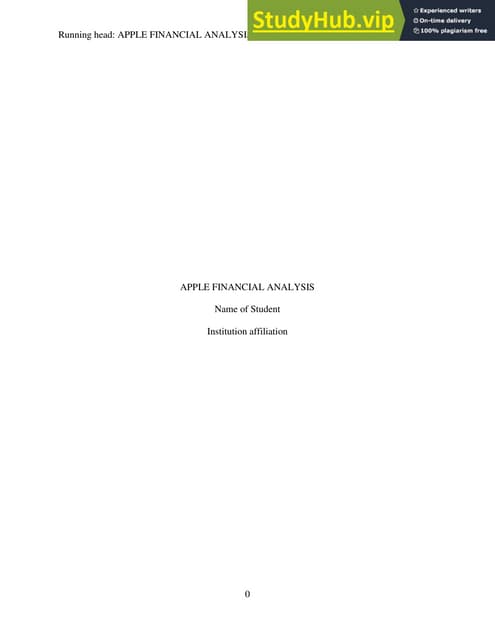 Financial Policy at Apple (A) 2013 | PDF