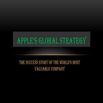 Apple global marketing_project (1) | PPTX