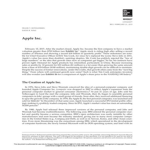 Apple inc. | PDF