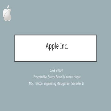 Apple company | PPTX