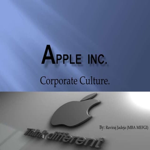 Apple inc. (corporate culture) | PPTX
