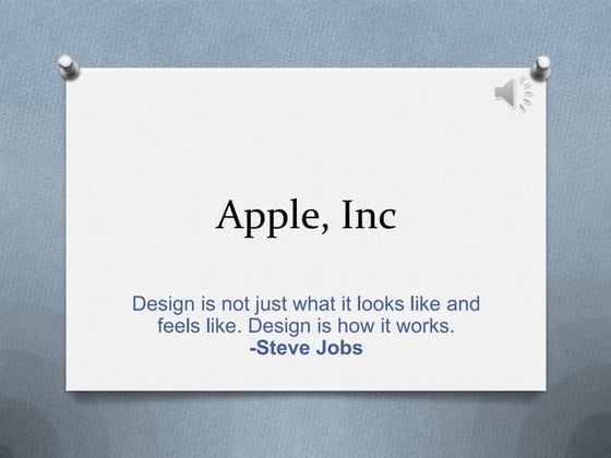 Apple présentation de 5 min | PPT