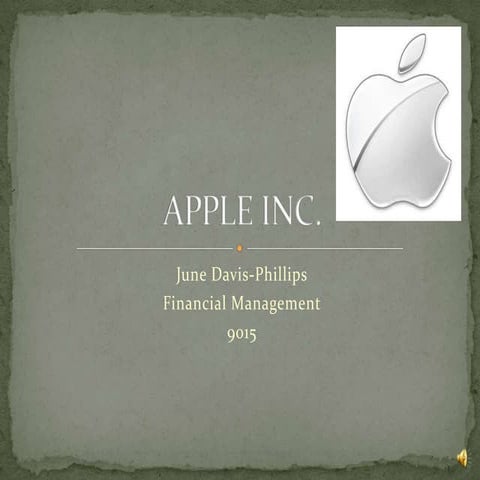 Apple inc powerpoint | PPTX | Technology & Computing