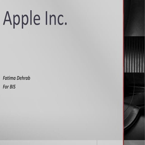 Apple inc presentation | PPTX