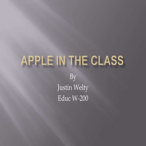 Apple in the class | PPTX