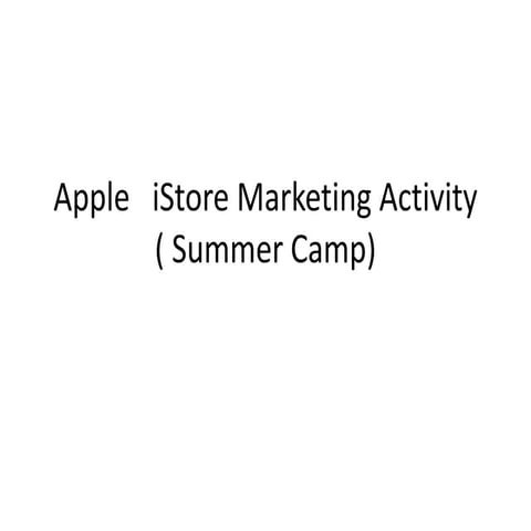 Apple store marketing | PPT