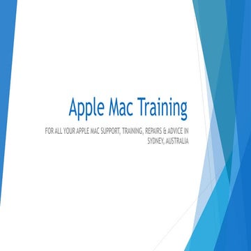 Apple mac training | PPTX