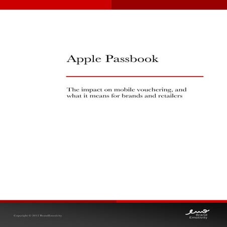 Apple Passbook - The impact on mobile vouchering, and what it means for ...