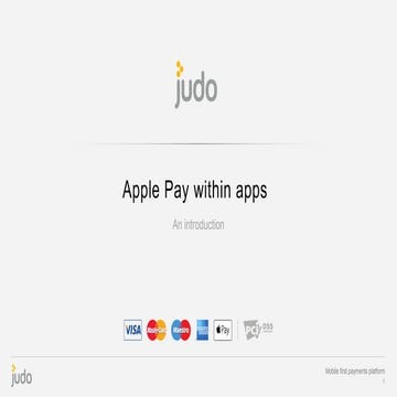 Apple pay within apps - An introduction | PPTX