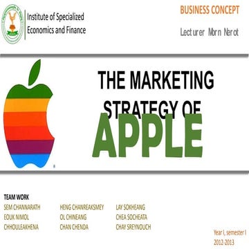 Apple Marketing strategy | PPTX