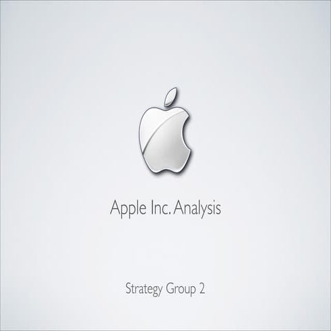 Apple Inc. Analysis for Strategy Class | PDF