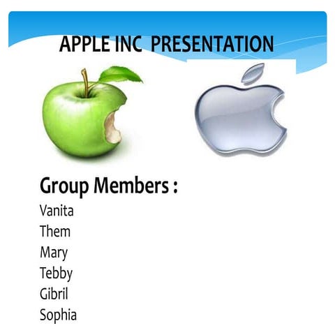 Applepresentationfinalppt 120523125221-phpapp02 | PPT