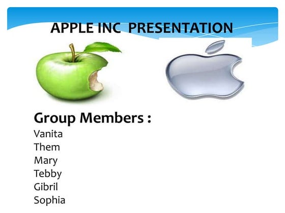 Apple Inc. presentation | PPT