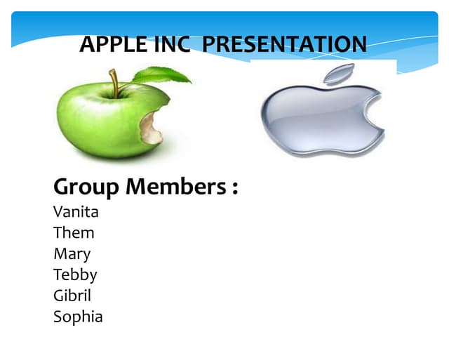 Apple Inc. presentation | PPTX