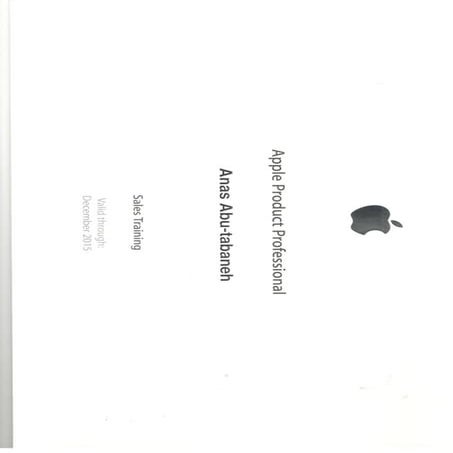 Apple Product professioanal 2015 cert. | PDF