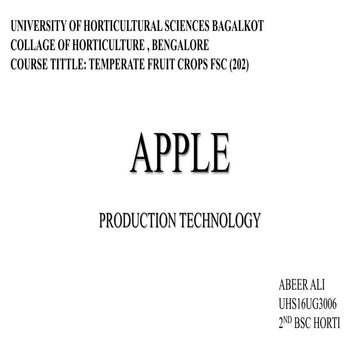 Apple prodution | PPTX