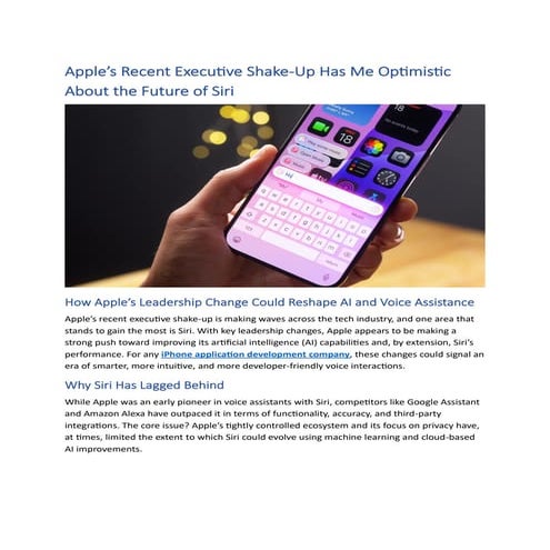 Apple’s Recent Executive Shake-Up Has Me Optimistic About the Future of ...