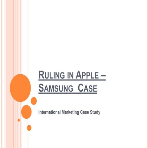 Apple samsung case | PPTX