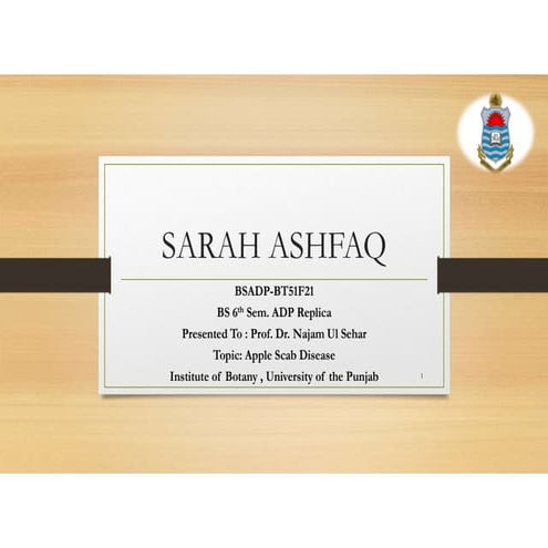 apple scab disease by Sarah Ashfaq 51 pdf | PDF