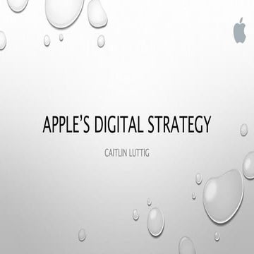 Apple's Digital Strategy | PPTX
