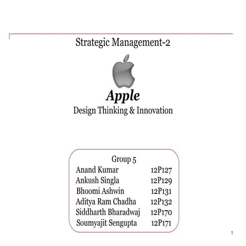 Apple_Strategic Management | PPT