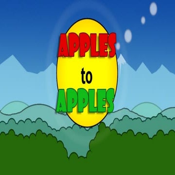 Apples to Apples Word Game.pptx good for vocabulary enrichment | PPTX